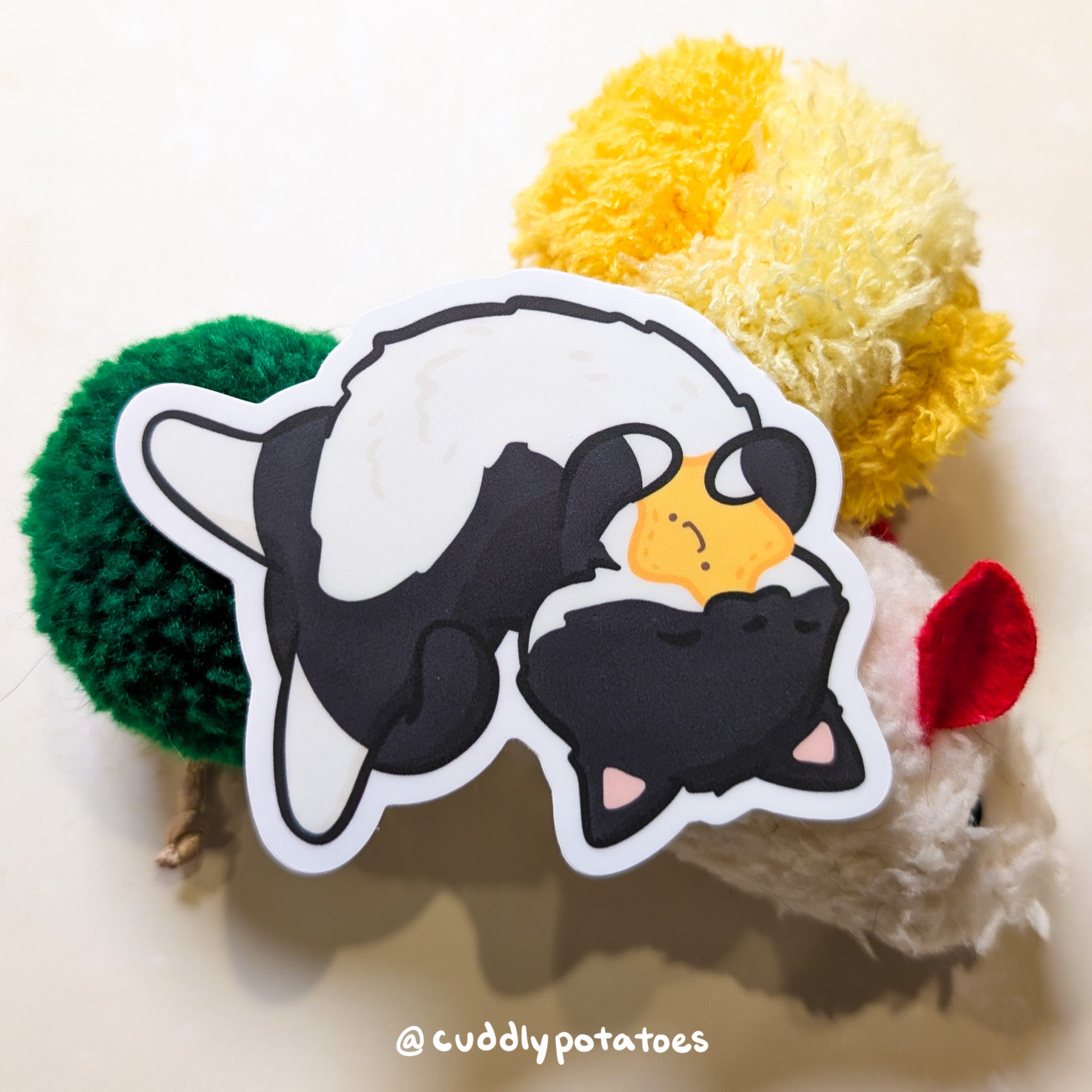 Tux Kitty Vinyl Sticker – Cuddly Potatoes