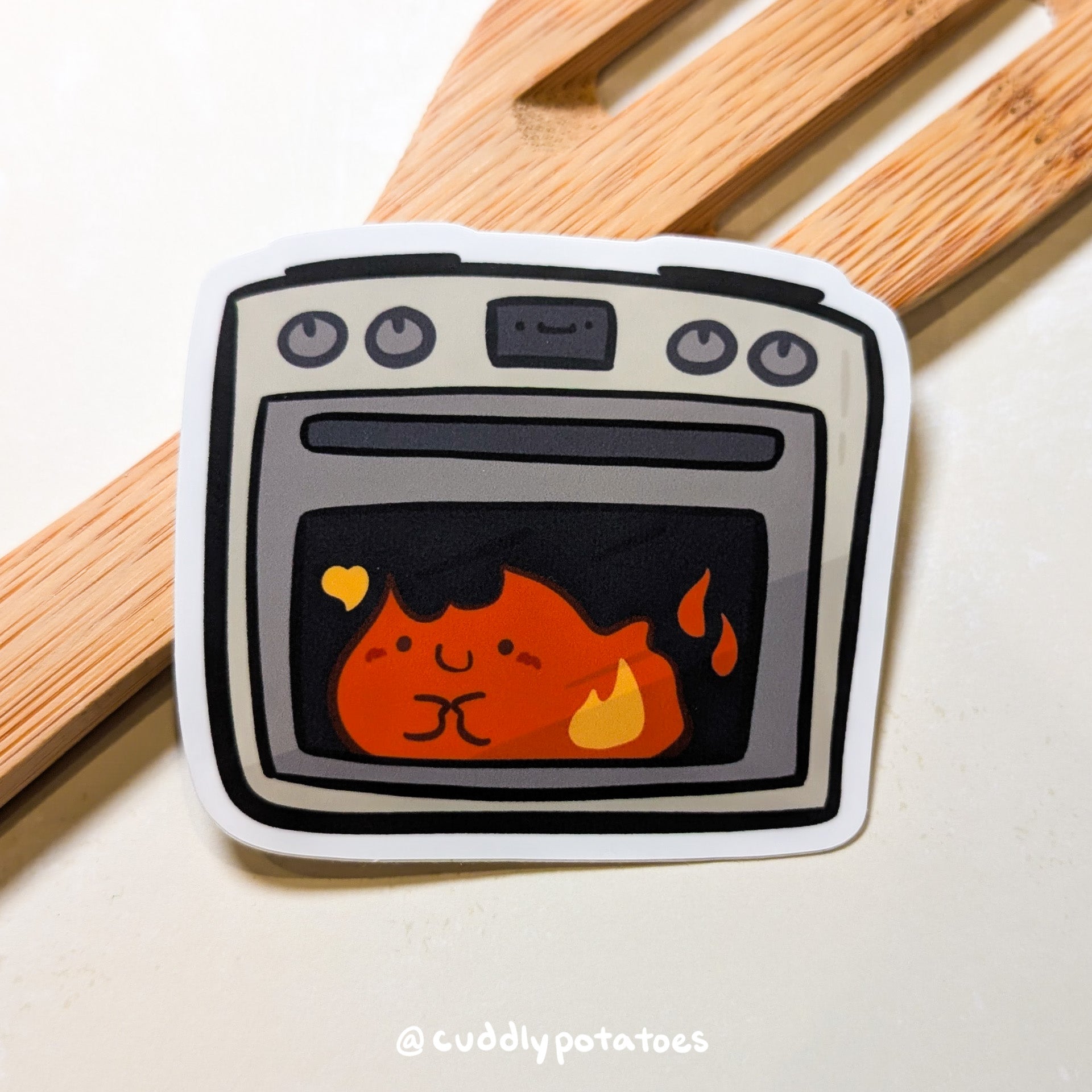 Oven Vinyl Sticker – Cuddly Potatoes